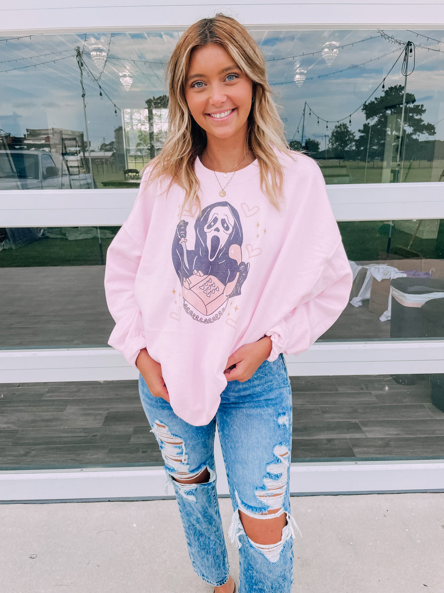 Wazzup Scream Crewneck – Find Your Wild Boutique